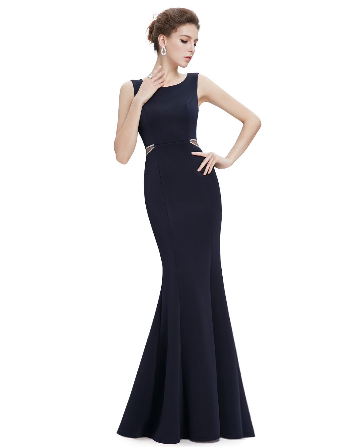EVER-PRETTY WOMEN MIDNIGHT Blue Evening Fishtail Long Formal Dress ...