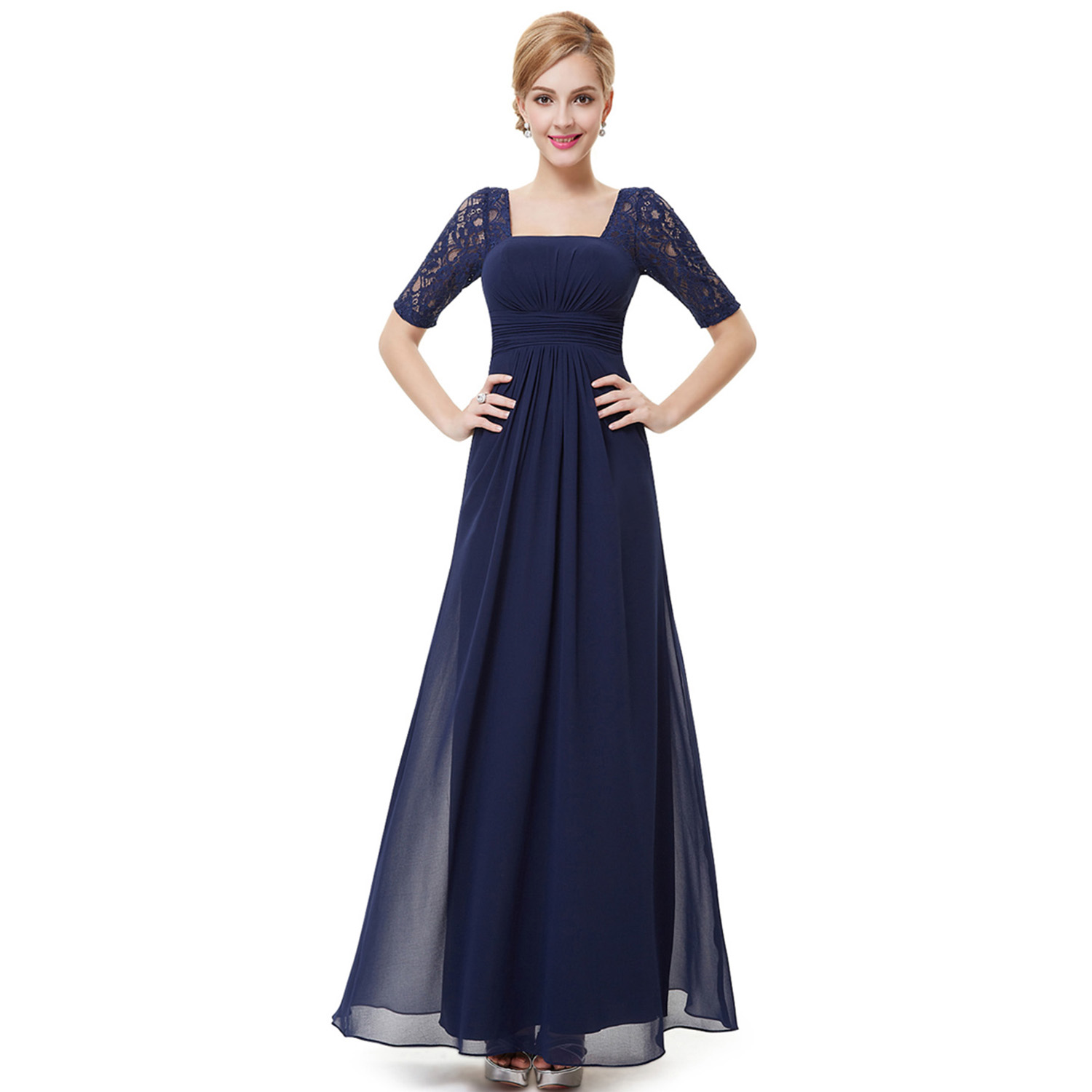 Ever-Pretty Long Chiffon Cocktail Dresses Bridesmaid Evening Party Gown ...